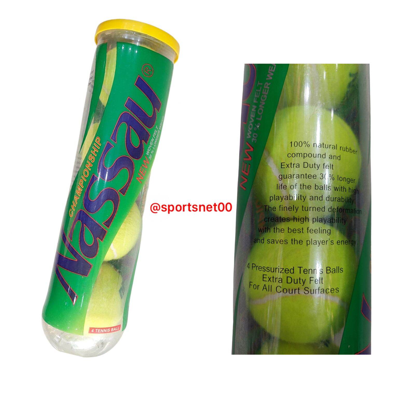 Bola Tenis Nassau Championship Extra Duty isi 4 OROGINAL | Lazada Indonesia