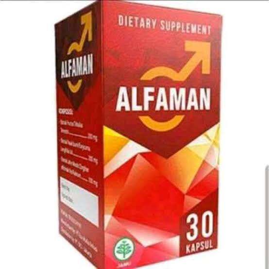 Alfaman Original Asli Isi 30 Kapsul Suplement Herbal Kejantanan ...