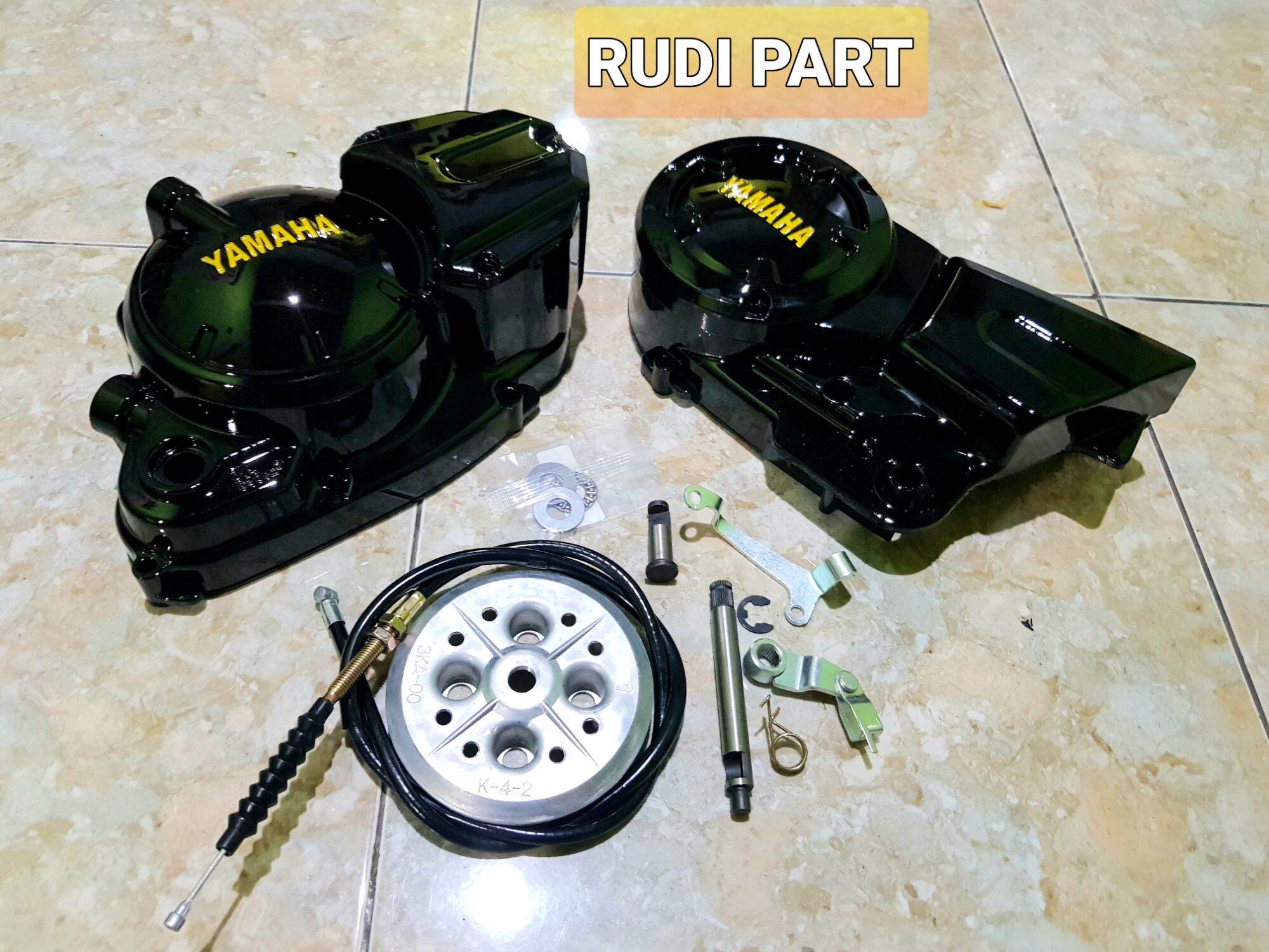 BLOK KALTER MESIN RXKING RX KING KOPLING KANAN MODEL MX HITAM KILAP LIS ...