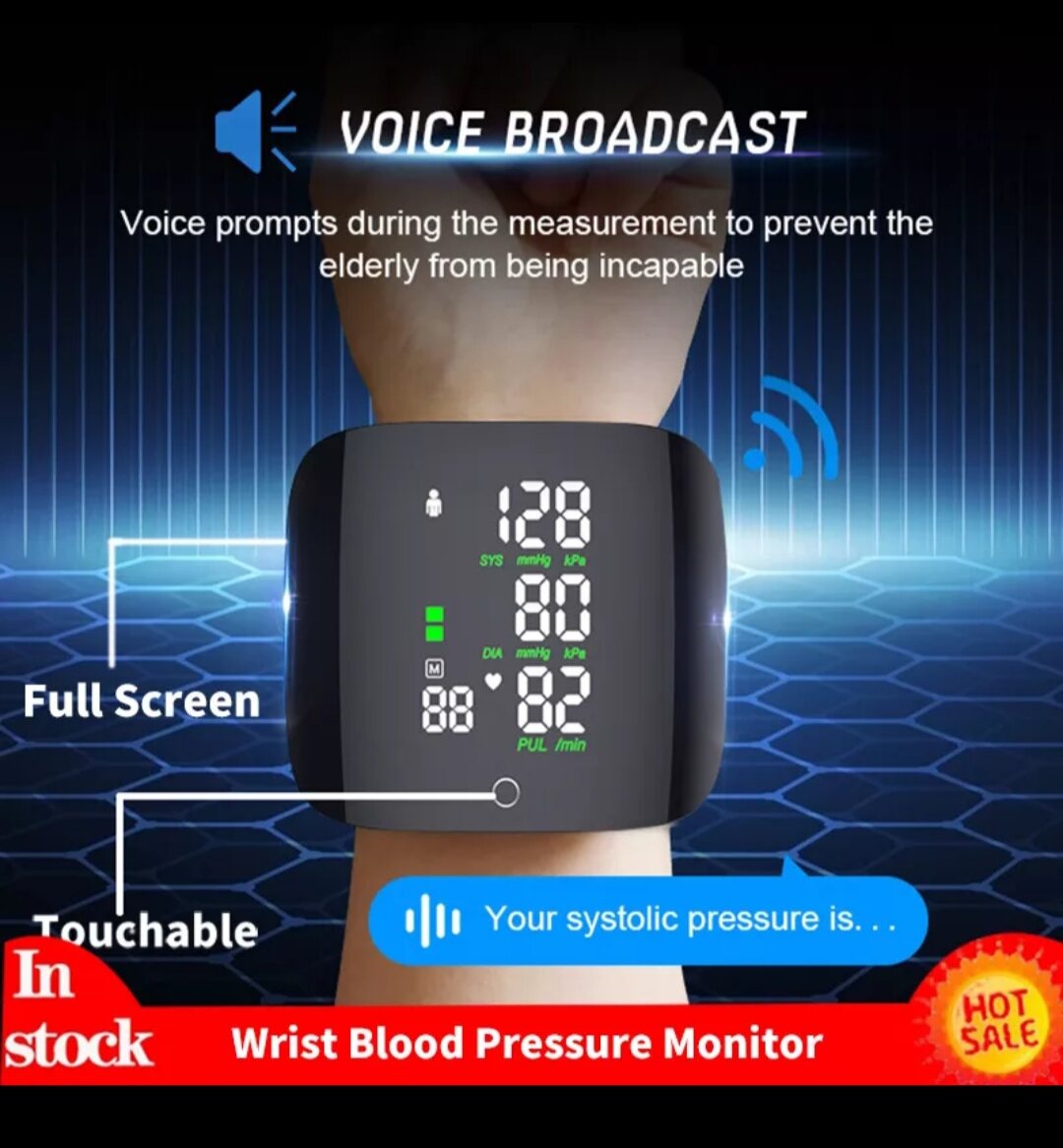 Alat ukur tensi tekanan darah dan detak jantung tensimeter digital ...
