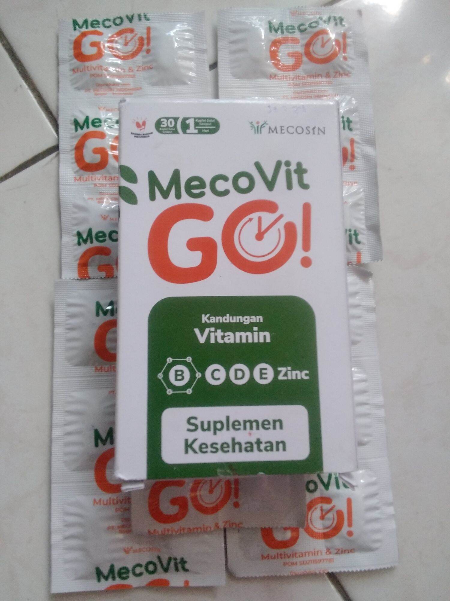 MECOVIT GO ISI 30 TAB/VITAMIN D/ VITAMIN B/VITAMIN E/ VITAMIN C DAN ...