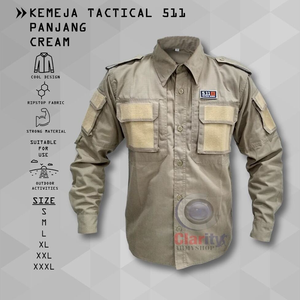 Kemeja tactical 511 premium lengan panjang | Lazada Indonesia