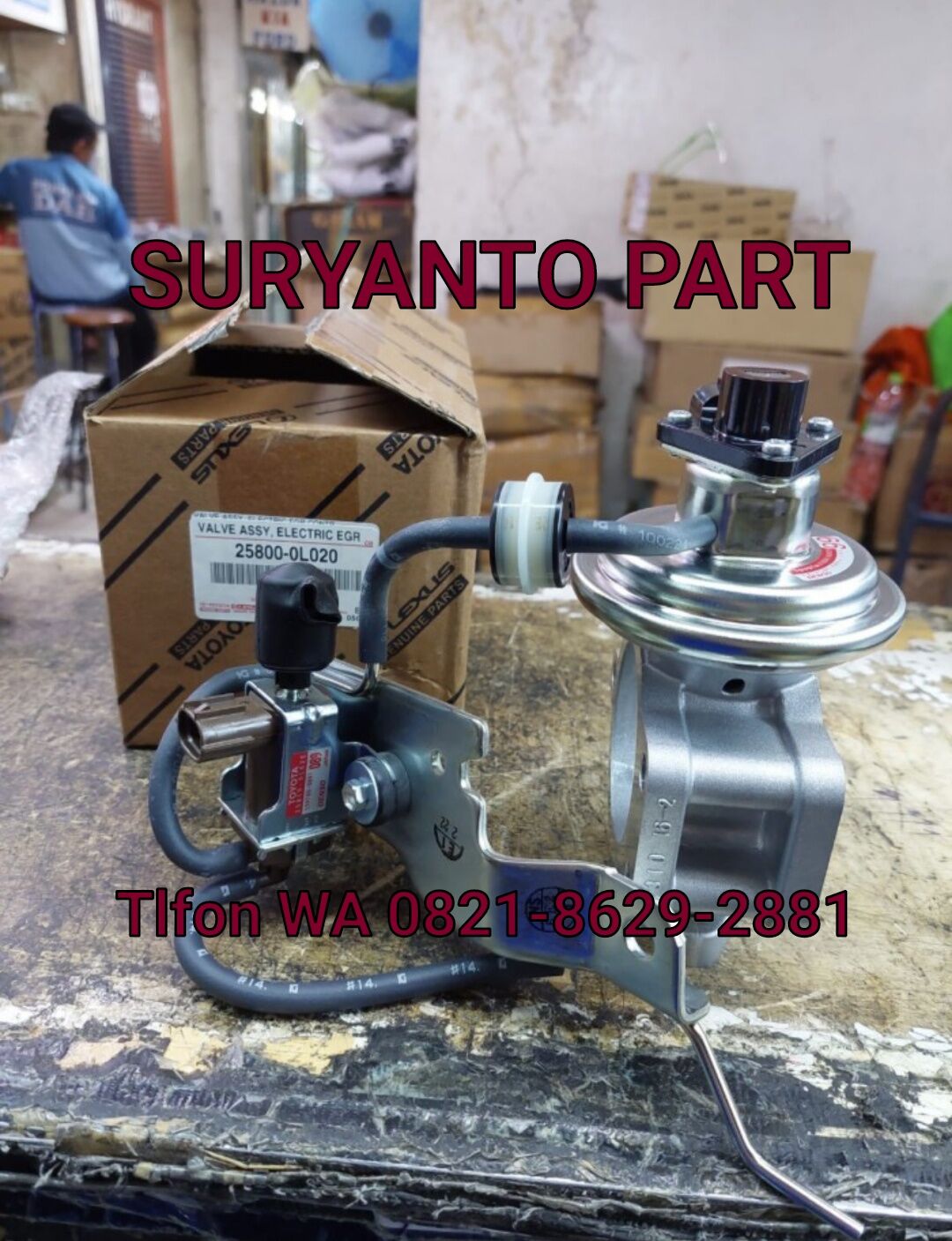 Valve Assy Electric EGR Toyota Fortuner/innova/Hilux Diesel 2KD 25800 ...
