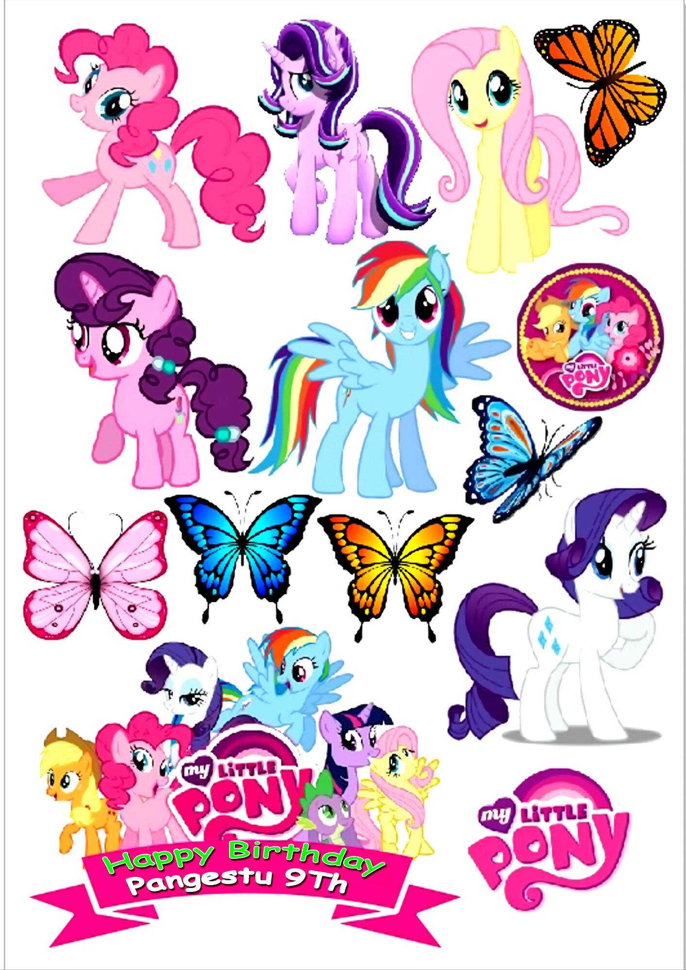 Topper cake ultah tema kuda poni | Lazada Indonesia