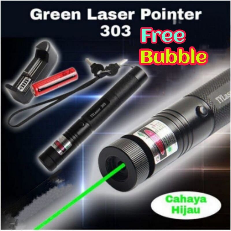 Green Laser Pointer 303 / Laser Hijau / Laser Kunci Keamanan | Lazada ...