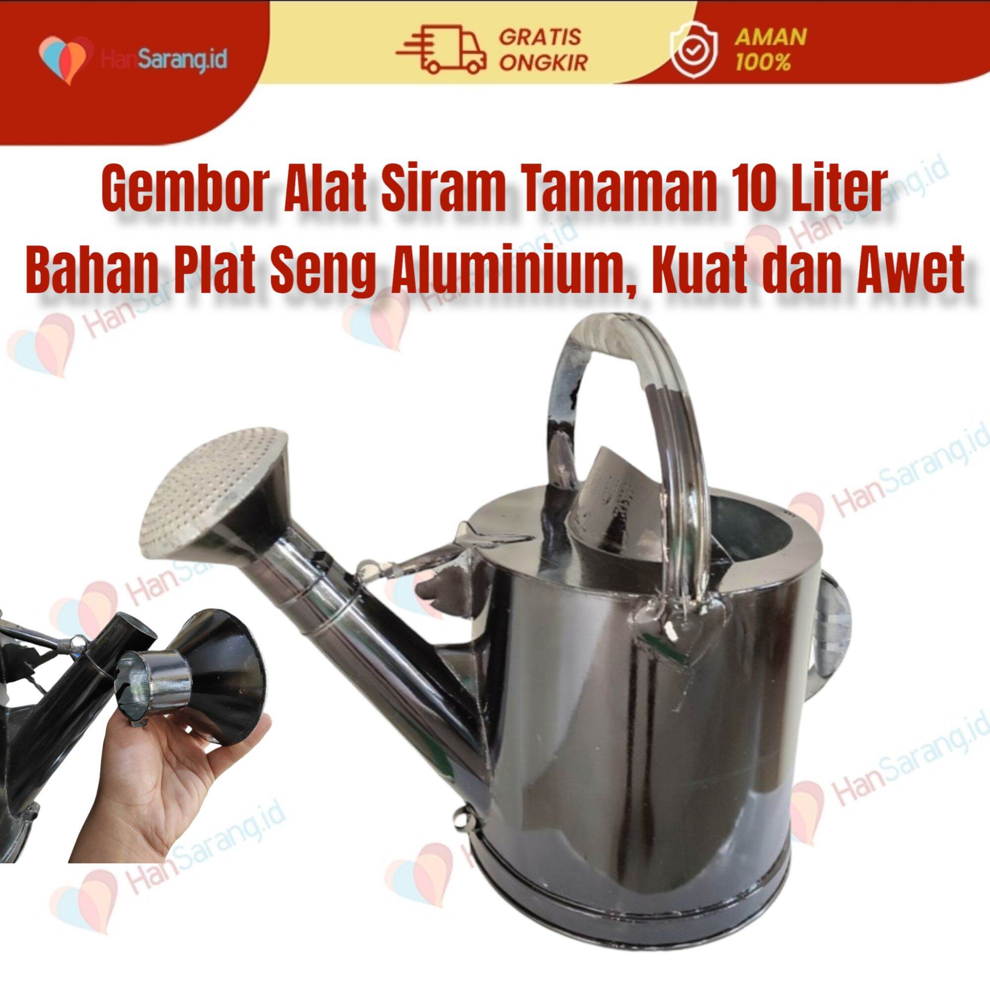 Gembor aluminium 10 liter penyiram tanaman | Lazada Indonesia