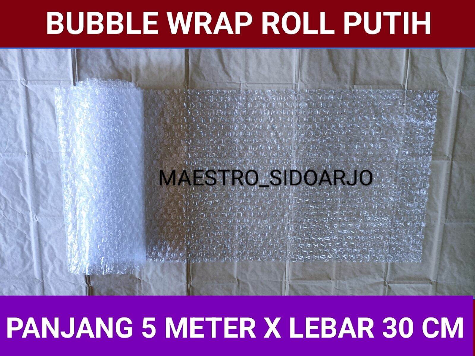 PLASTIK BUBBLE WARP ROLL PUTIH METERAN | Lazada Indonesia