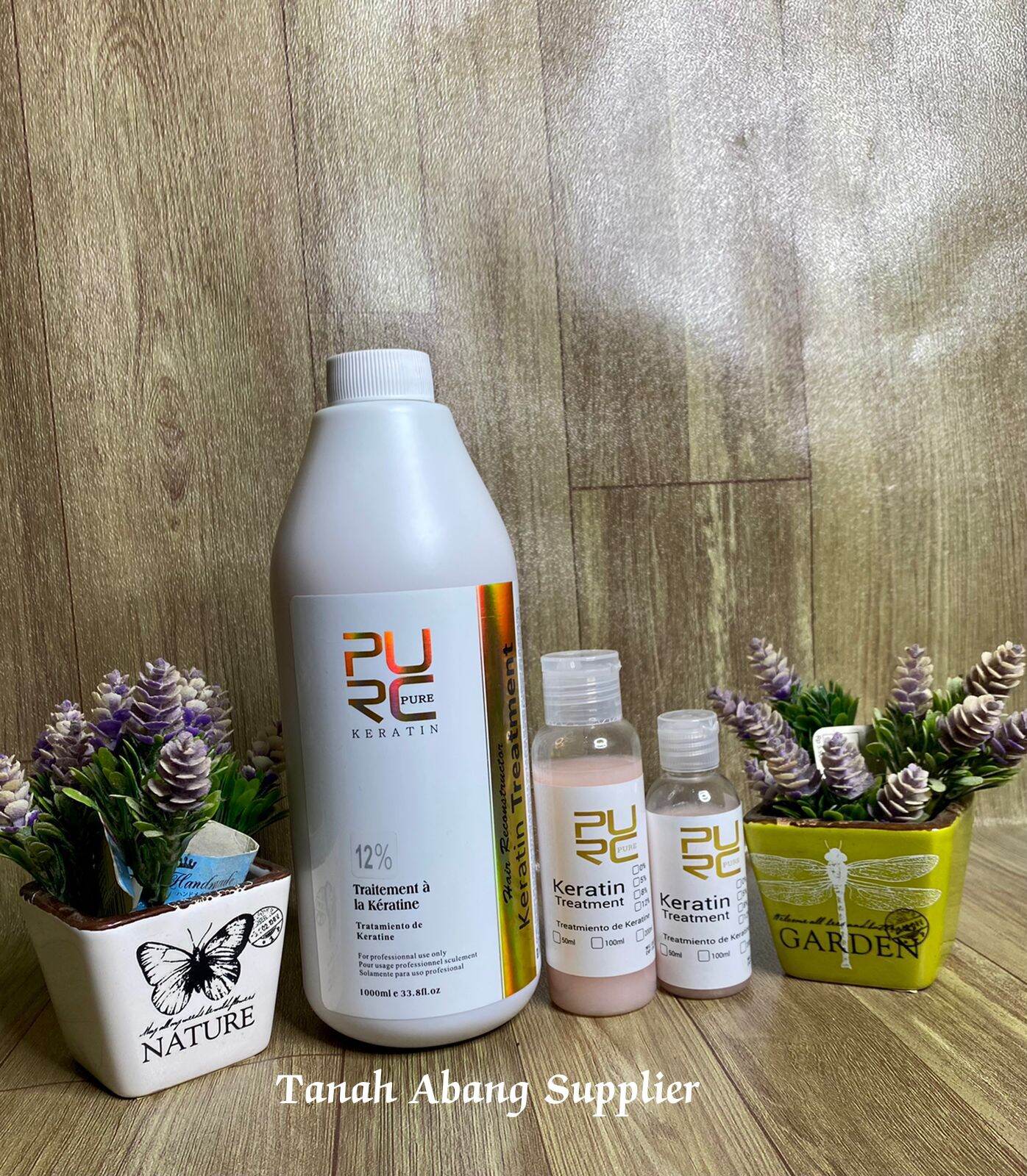 Pelurusan Rambut Keratin Treatment Brazilian 12% Share in jar 100ml ...