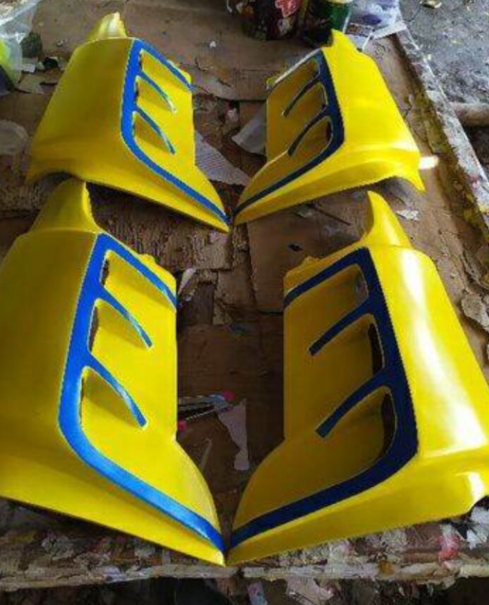 PIPI TRUK CANTER. WARNA KUNING LIST BIRU | Lazada Indonesia