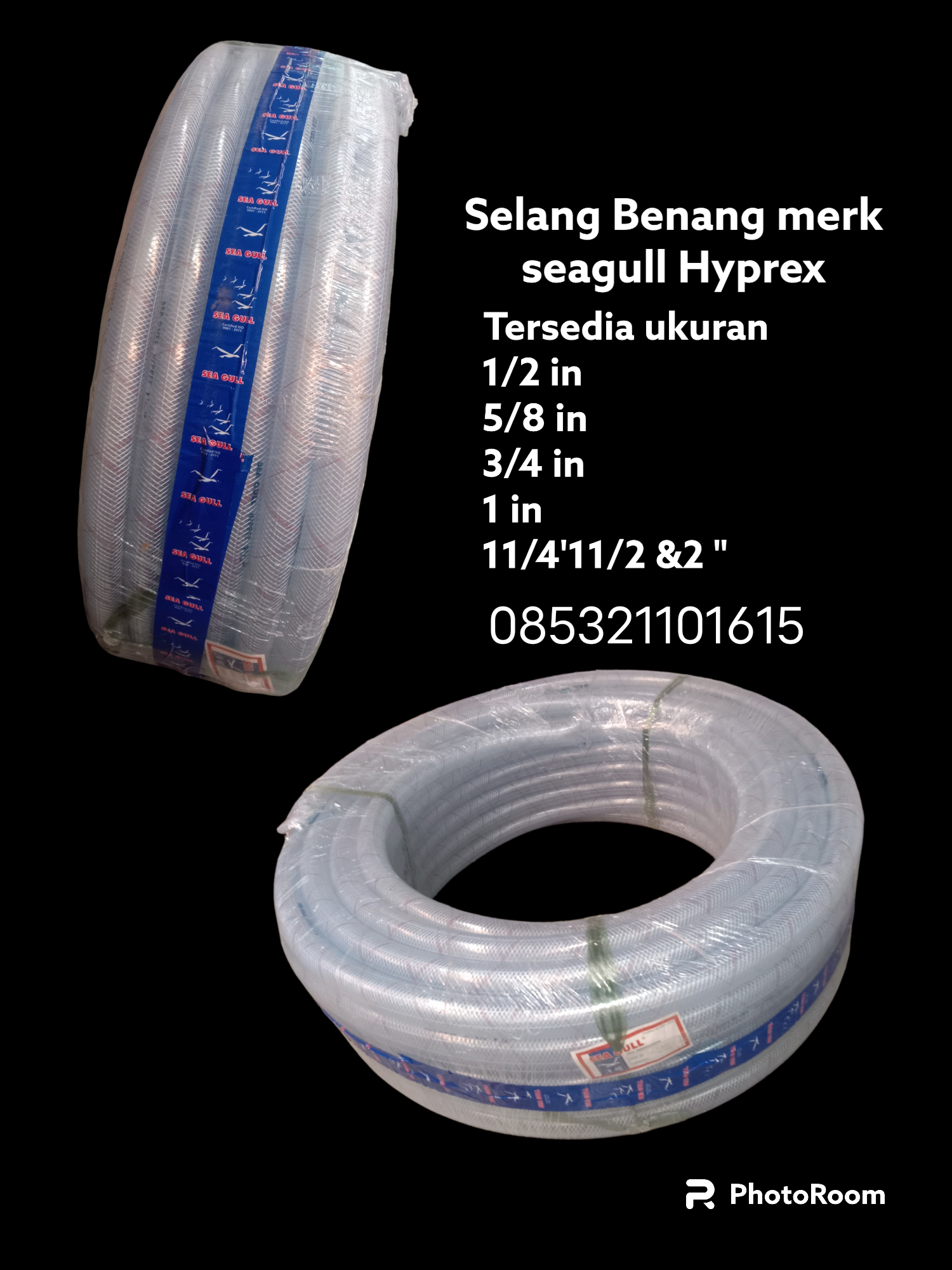 Selang air Benang kualitas terbaik merk seagull 1 1/4 panjang 50 mtr ...