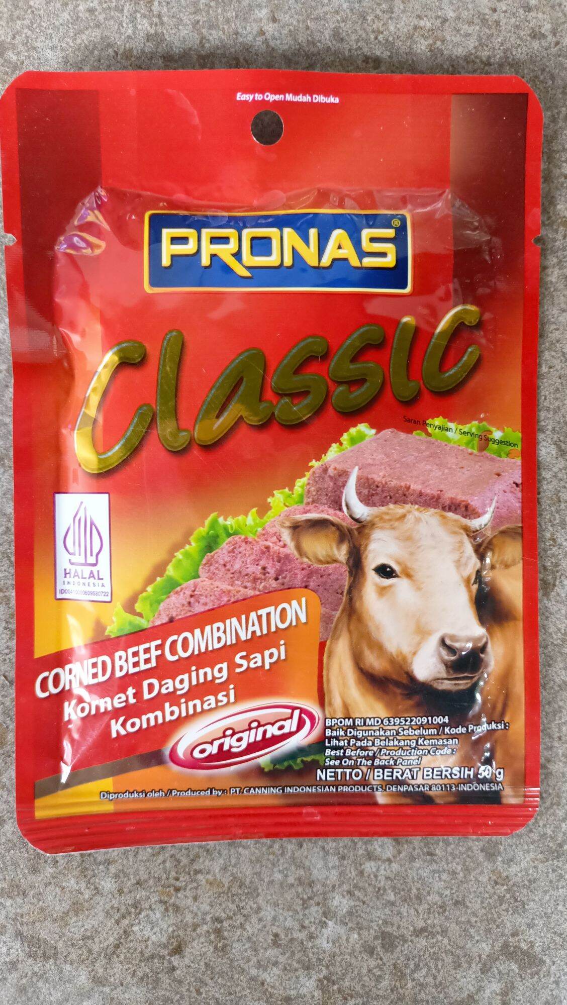 Pronas Classic Corned Beef 50 gram | Lazada Indonesia