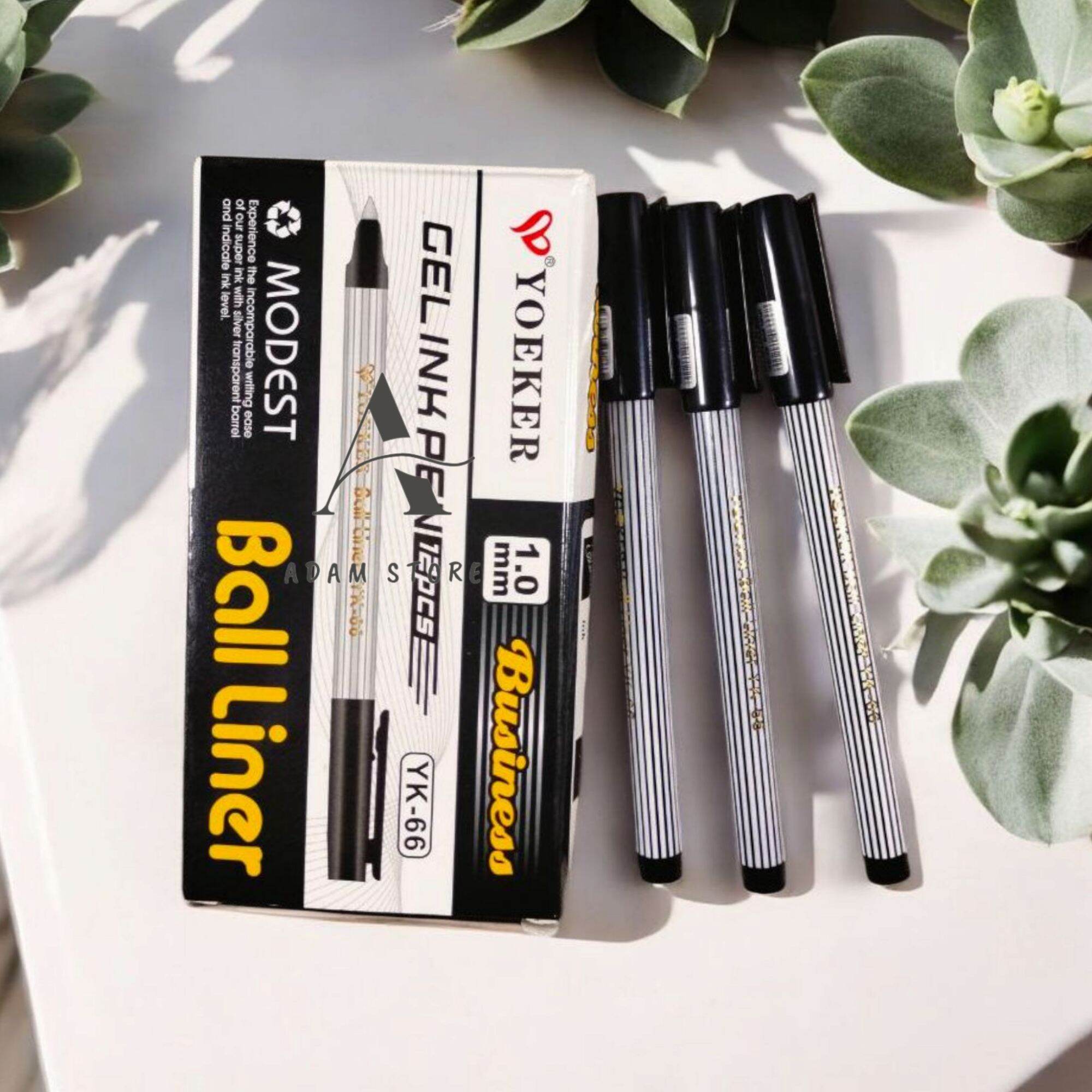 pulpen pena pen ball liner esco es-8800 / yoeker 1,0 mm 12 pcs pena ...