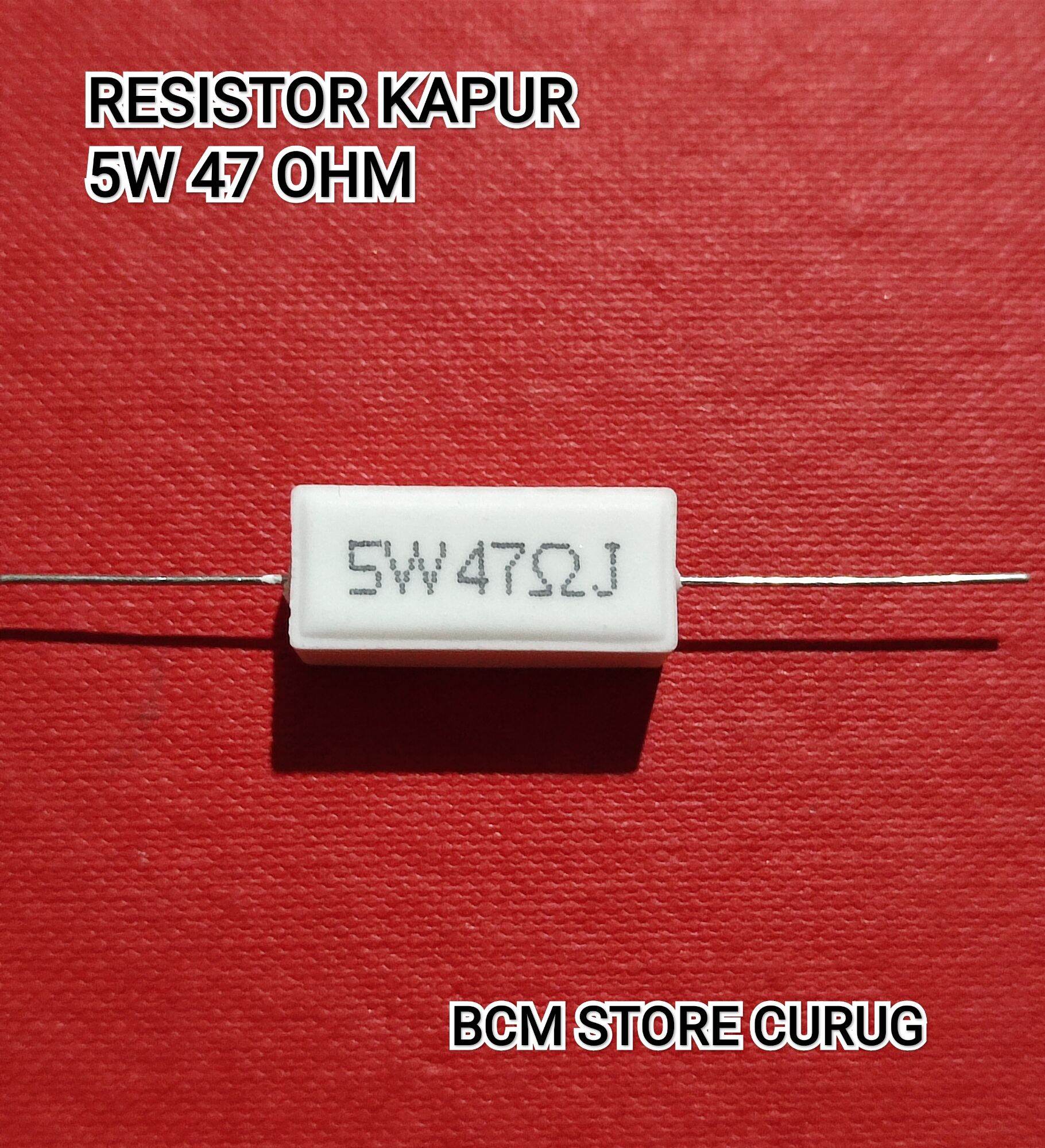 RESISTOR KAPUR 5W 47 OHM ROHS | Lazada Indonesia