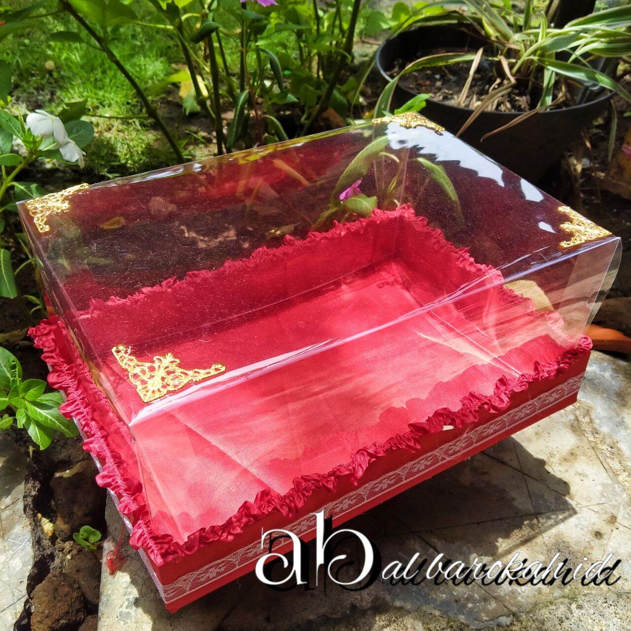 KOTAK PARCEL BOX MIKA BAHAN TRIPLEK // KOTAK HANTARAN NIKAH | Lazada ...