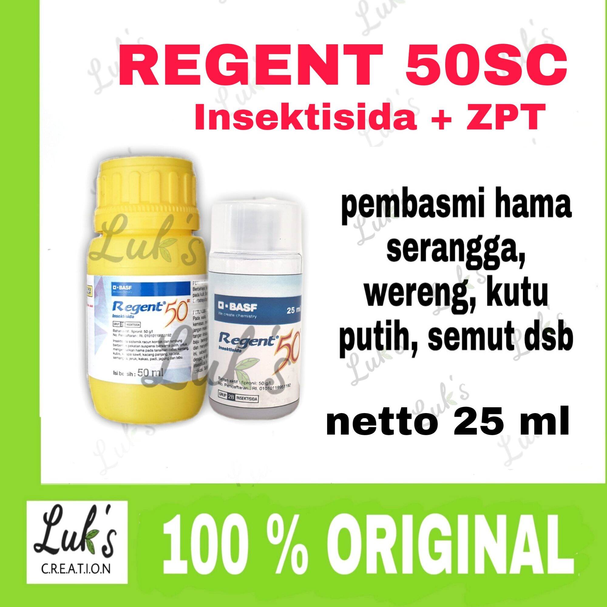 REGENT 50SC 25ML insektisida plus ZPT pembasmi hama semut serangga kutu ...