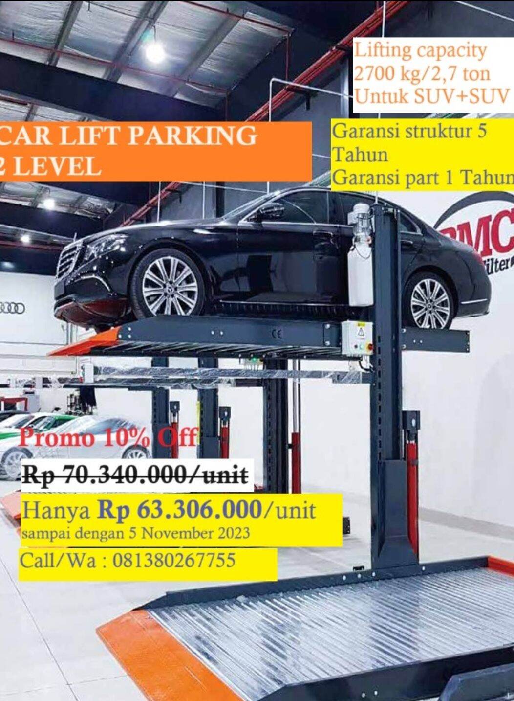 Car lift hidrolik, parkir mobil bertingkat | Lazada Indonesia