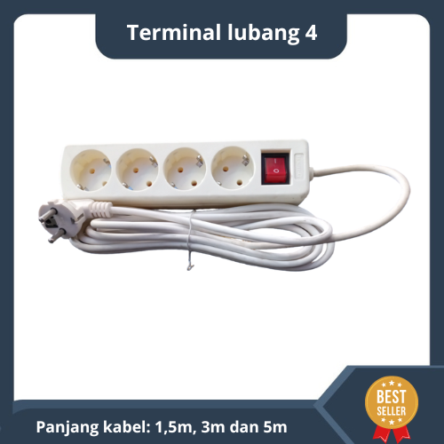 terminal colokan bright'g lubang 4 kwalitas SNI sudah ada tombol on off ...