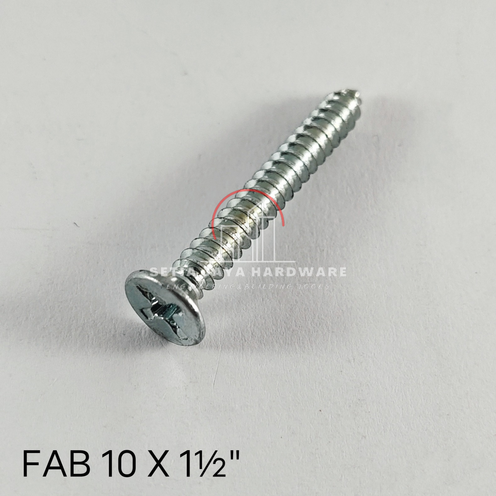 [25 pcs] Sekrup Fab 10 x 1 1/2" | Fab 10 x 1 1/2 inch | Sekrup Putih ...