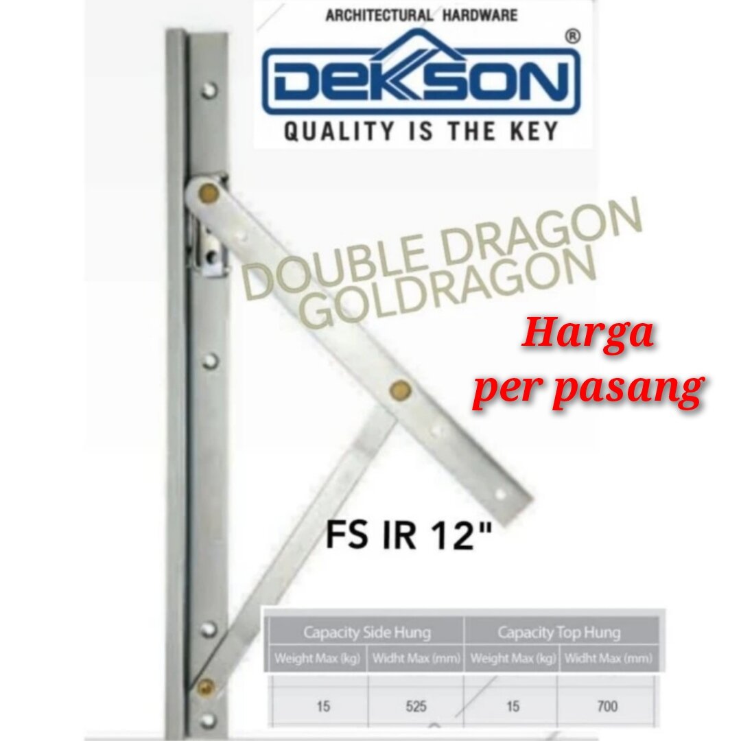 Engsel Casement FS IR 12" Iron Dekkson Friction Stay FS IR 12" Dekkson ...