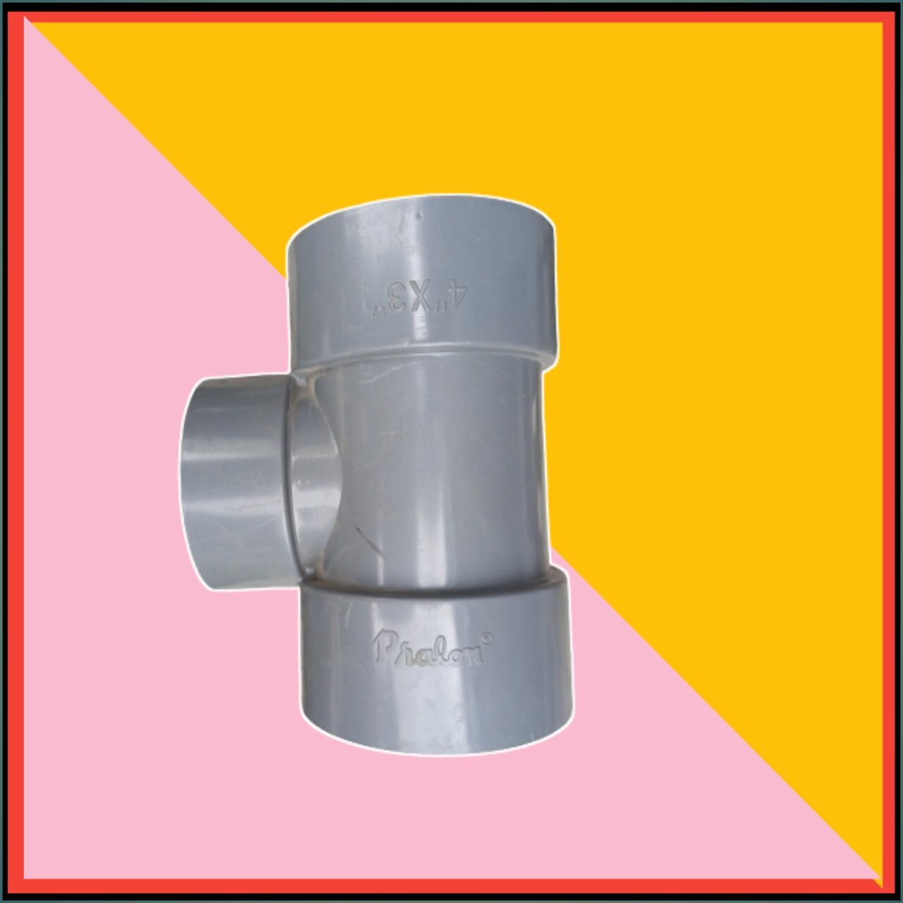 TEE 4"X3" FITTING PIPA PARALON PRALON PVC | Lazada Indonesia