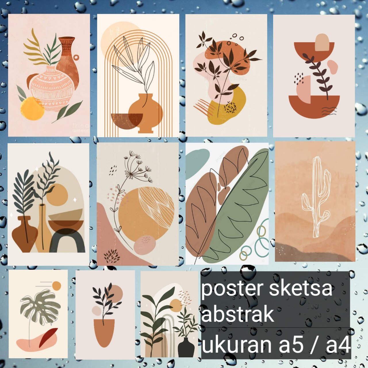 POSTER / POSTER A.4 , A.5 GAMBAR DAUN ESTETIKA / POSTER AESTETIC ...