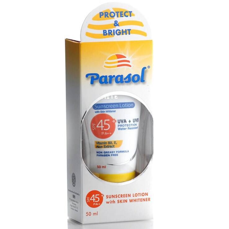 Parasol spf 45 sunscreen lotion (wajah&badan) | Lazada Indonesia