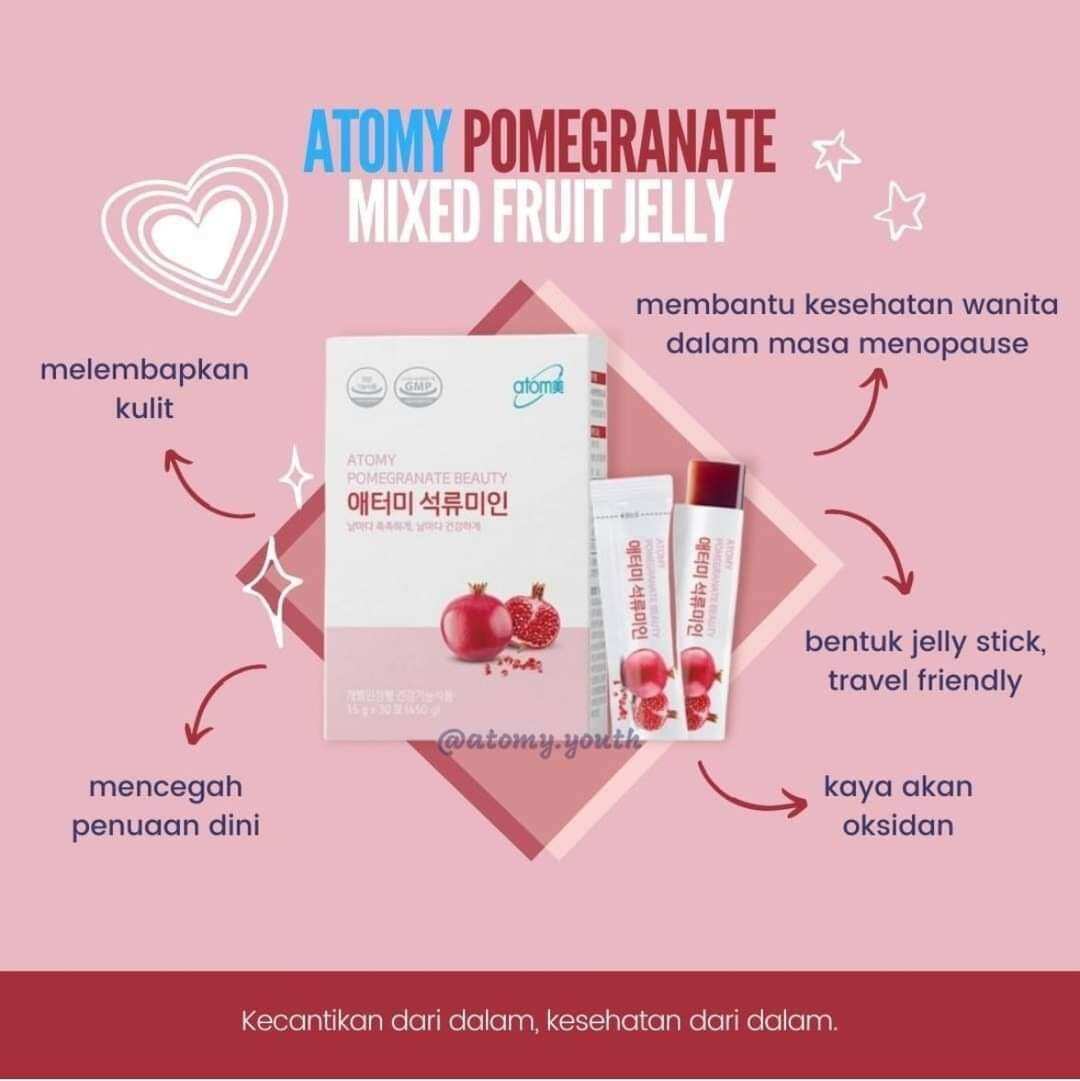 ATOMY 30 SACHET BEAUTY COLLAGEN MIX FRUIT POMEGRANATE ORIGINAL | Lazada Indonesia