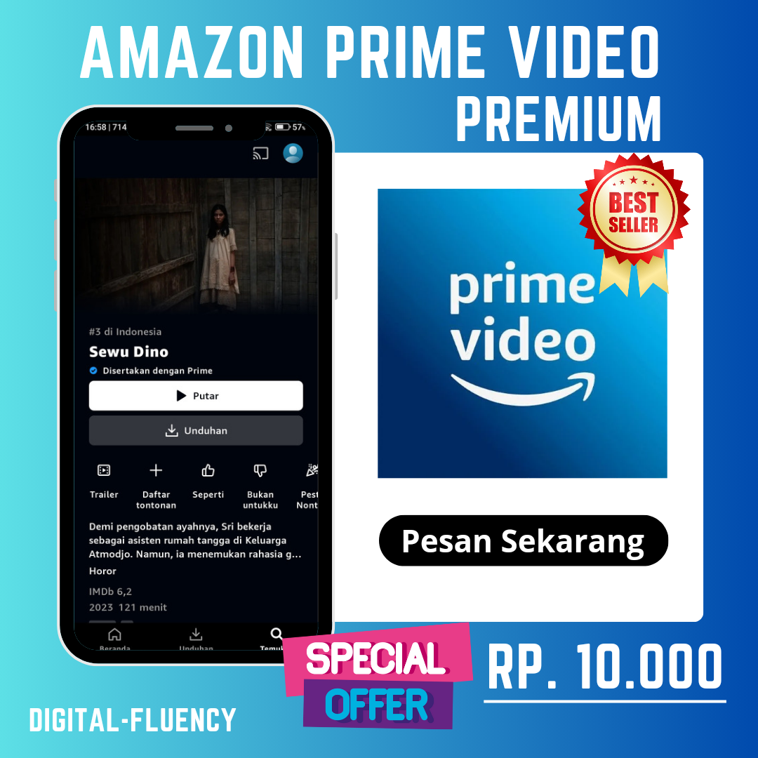 AMAZON PRIME VIDEO PREMIUM ULTRA HD 4K 1 BULAN BERGARANSI | Lazada ...