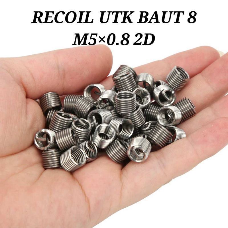 5pcs Recoil Baut Kunci 8. M5×0.8 2D Material Stainles Baru | Lazada ...