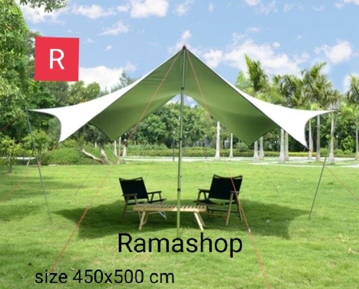 flysheet hexagonal 450x500 cm | Lazada Indonesia