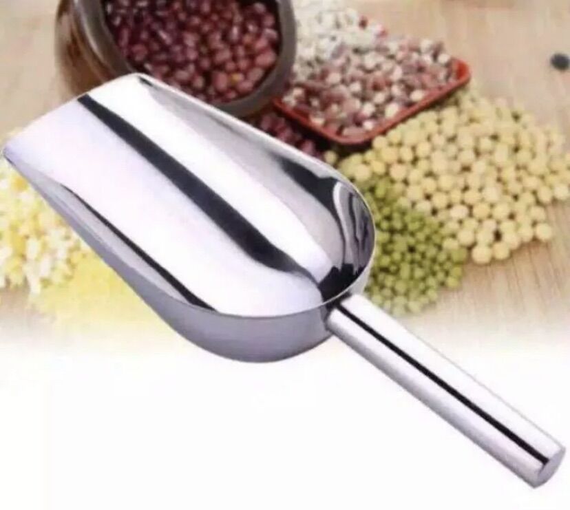 sekop es batu / scop gula dll gagang stainless | Lazada Indonesia