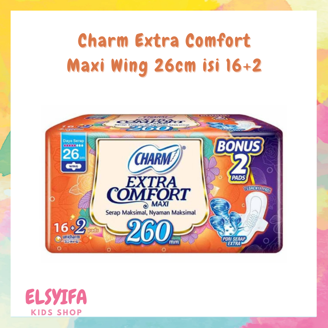 Charm Extra Comfort Maxi Wing 26cm isi 16+2 | Lazada Indonesia