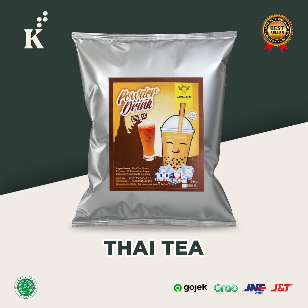 Bubuk Minuman Bubble Powder Drink Rasa Thai Tea ORIGINAL Javaland 1 kg ...