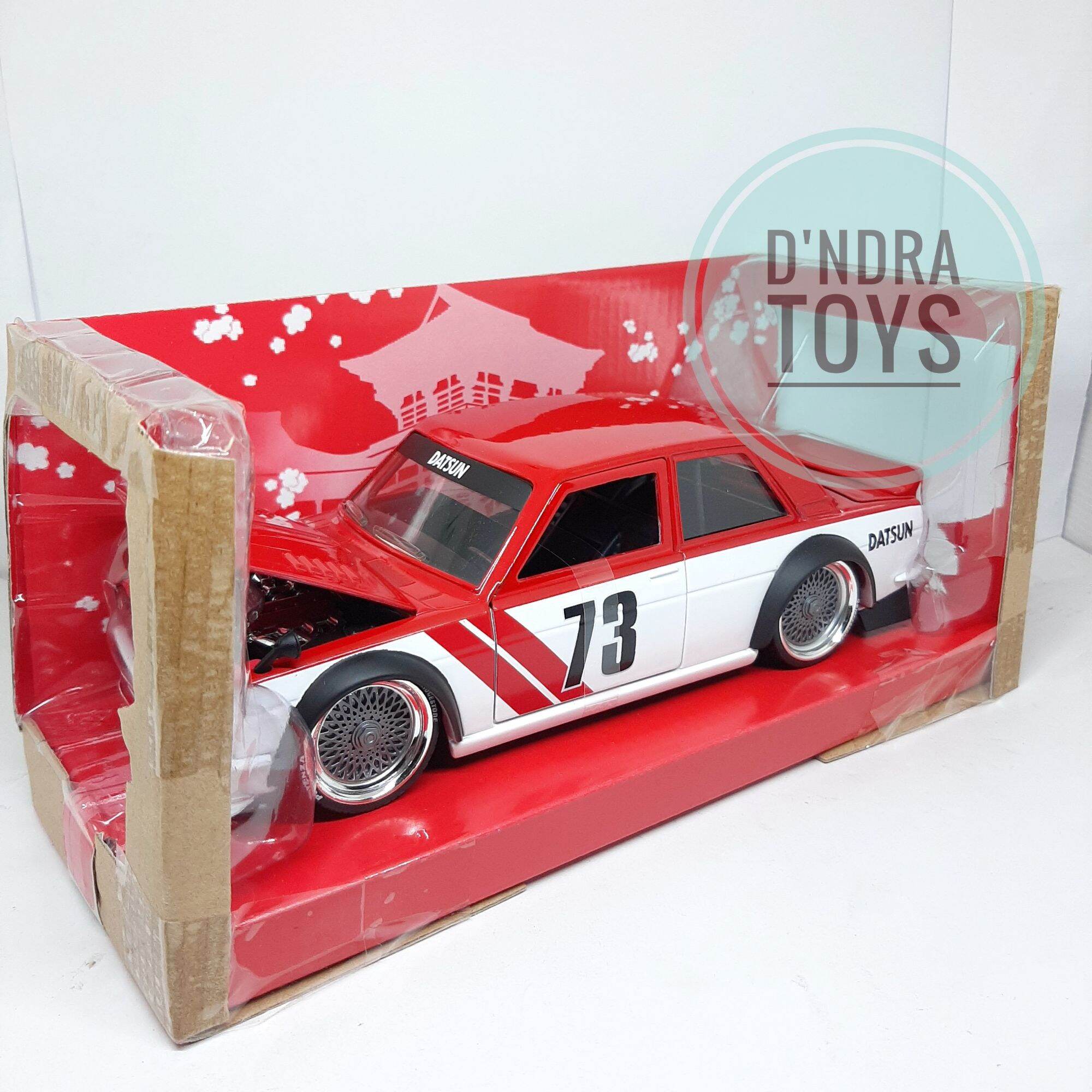 Diecast Miniatur Mobil 1973 DATSUN 510 WIDEBODY Jada Die-Cast Metals ...