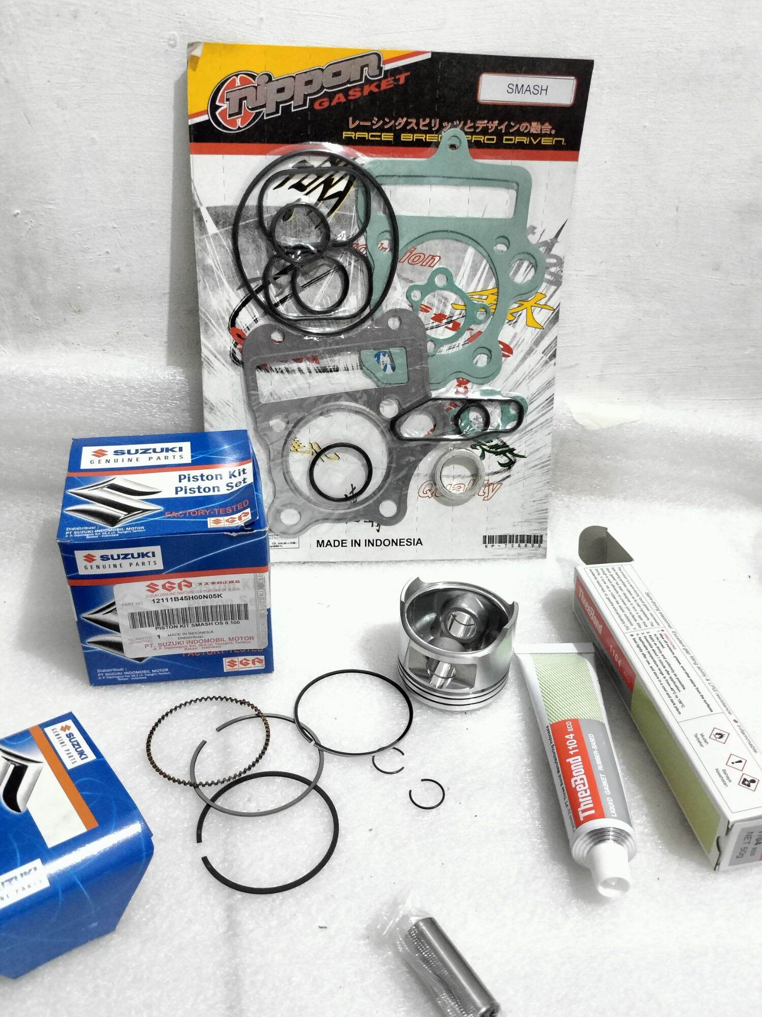 Piston kit OS 100 Suzuki smash smash new sesuai poto | Lazada Indonesia
