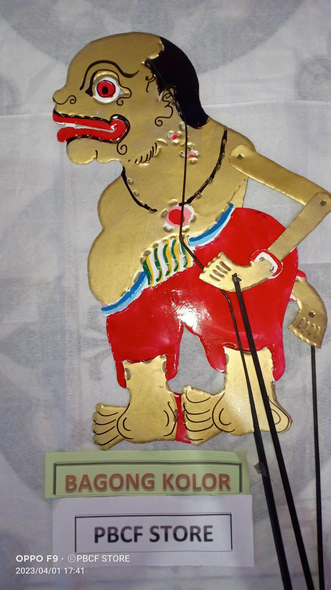 Wayang Bagong Kolor Abang Merah Kiseno Ukuran +-55cm | Lazada Indonesia