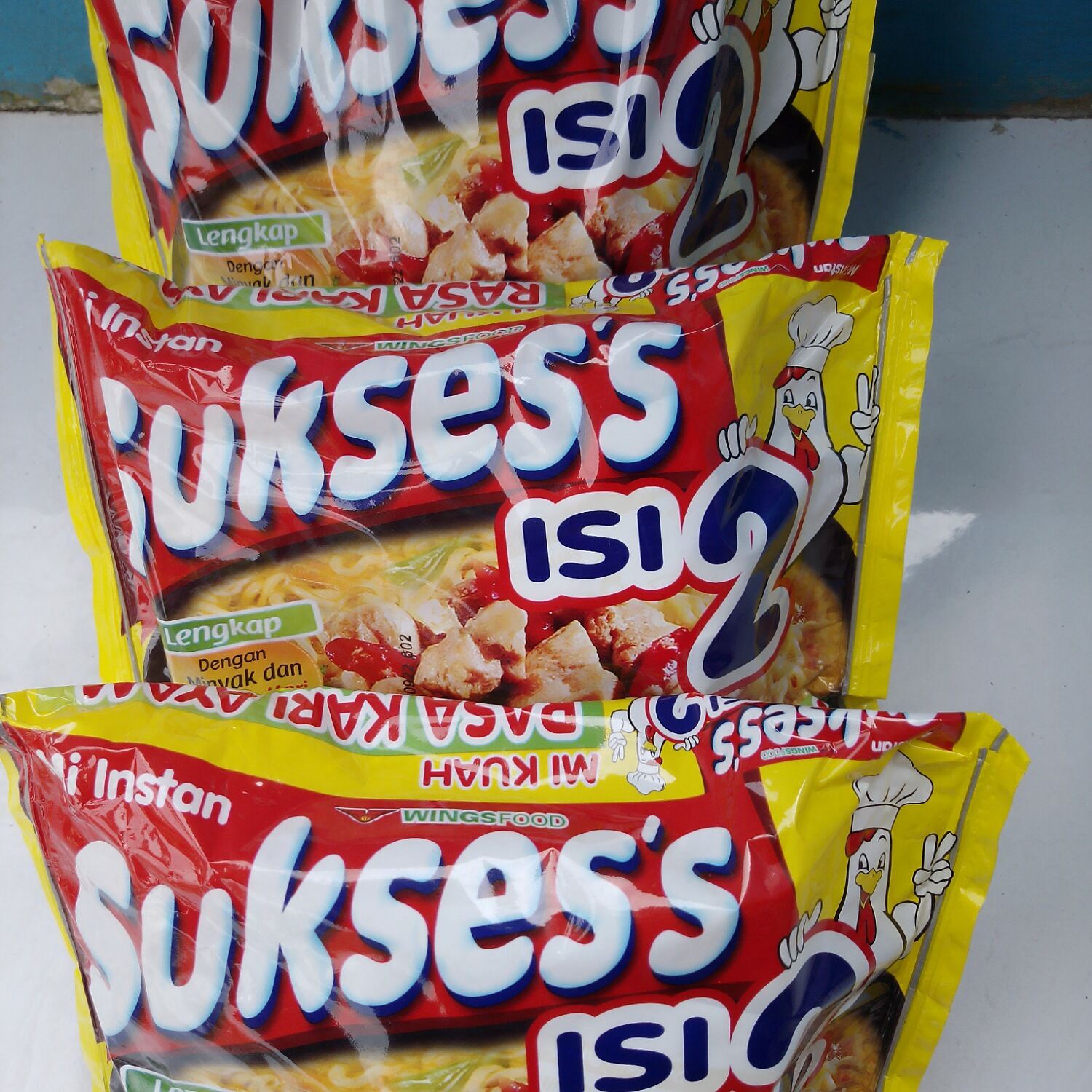 MIE REBUS SUKSES ISI 2 RASA KARI AYAM ISI 3PCS/MIE SUKSES/MIE REBUS/MIE ...