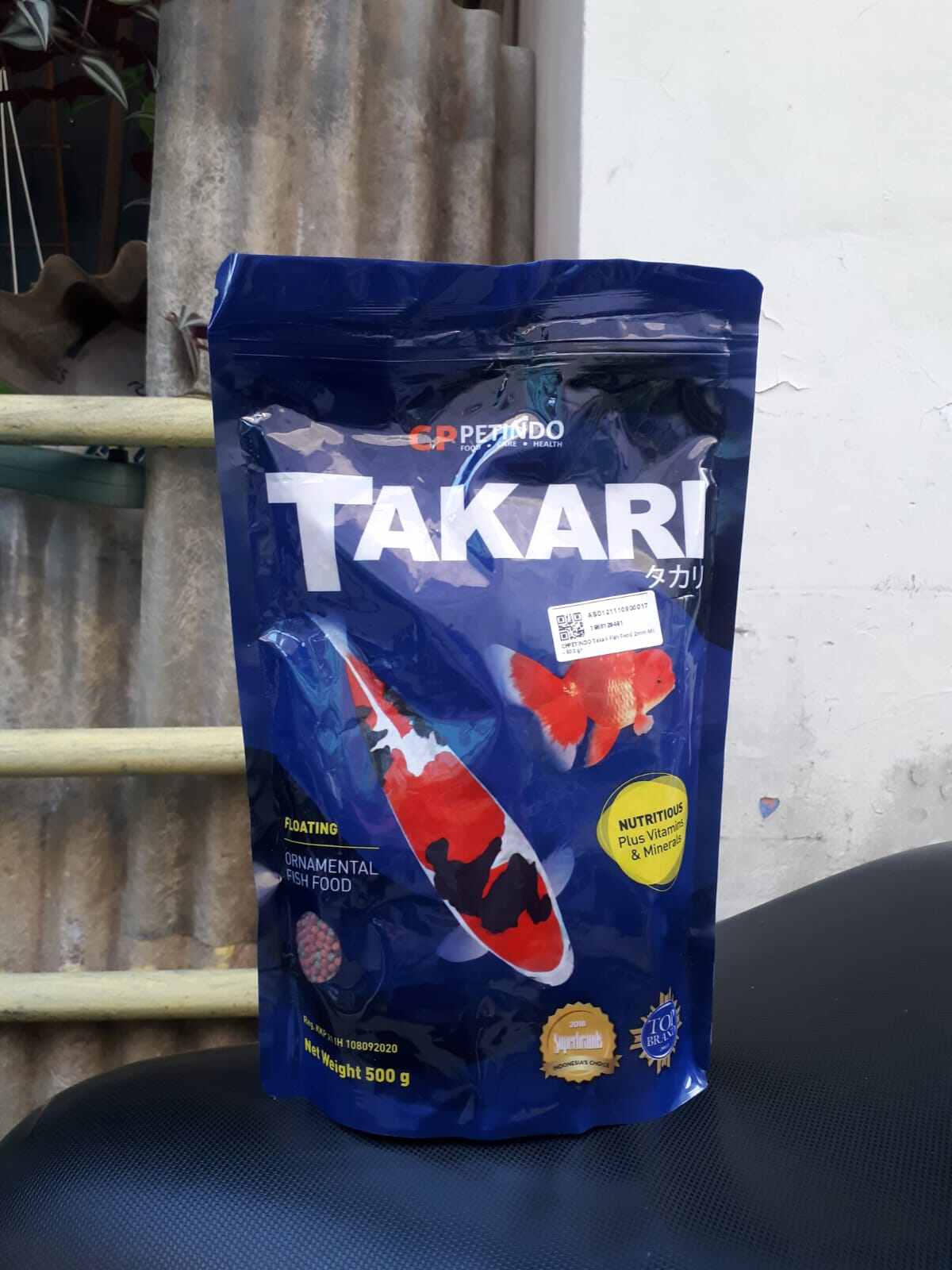 TAKARI 500 GR 2 & 5 MM PAKAN IKAN KOI KOKI LOUHAN KOMET HIAS MAKANAN ...