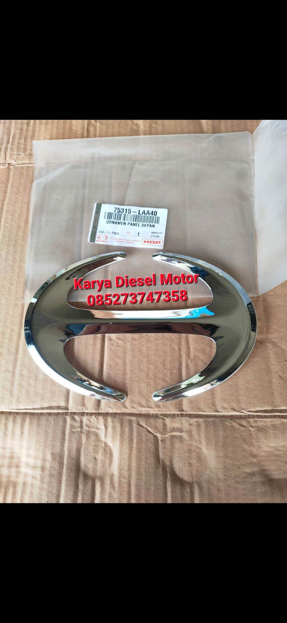 Emblem Hino Logo Hino Dutro Buat Mobil Hino Dutro Asli Original ...