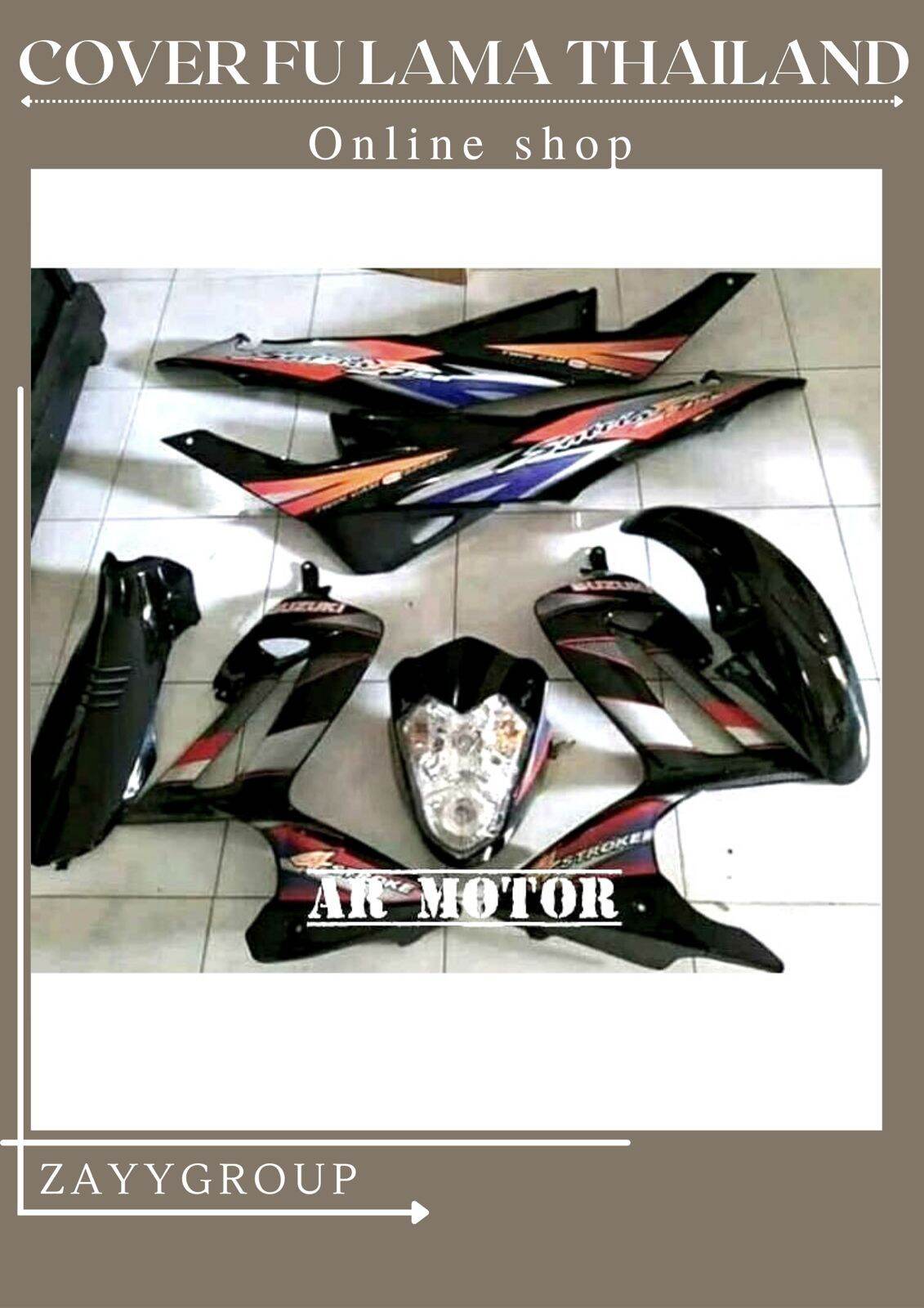 Full Body Bagian Alus Suzuki Satria Fu Lama Thailand Warna Hitam ...