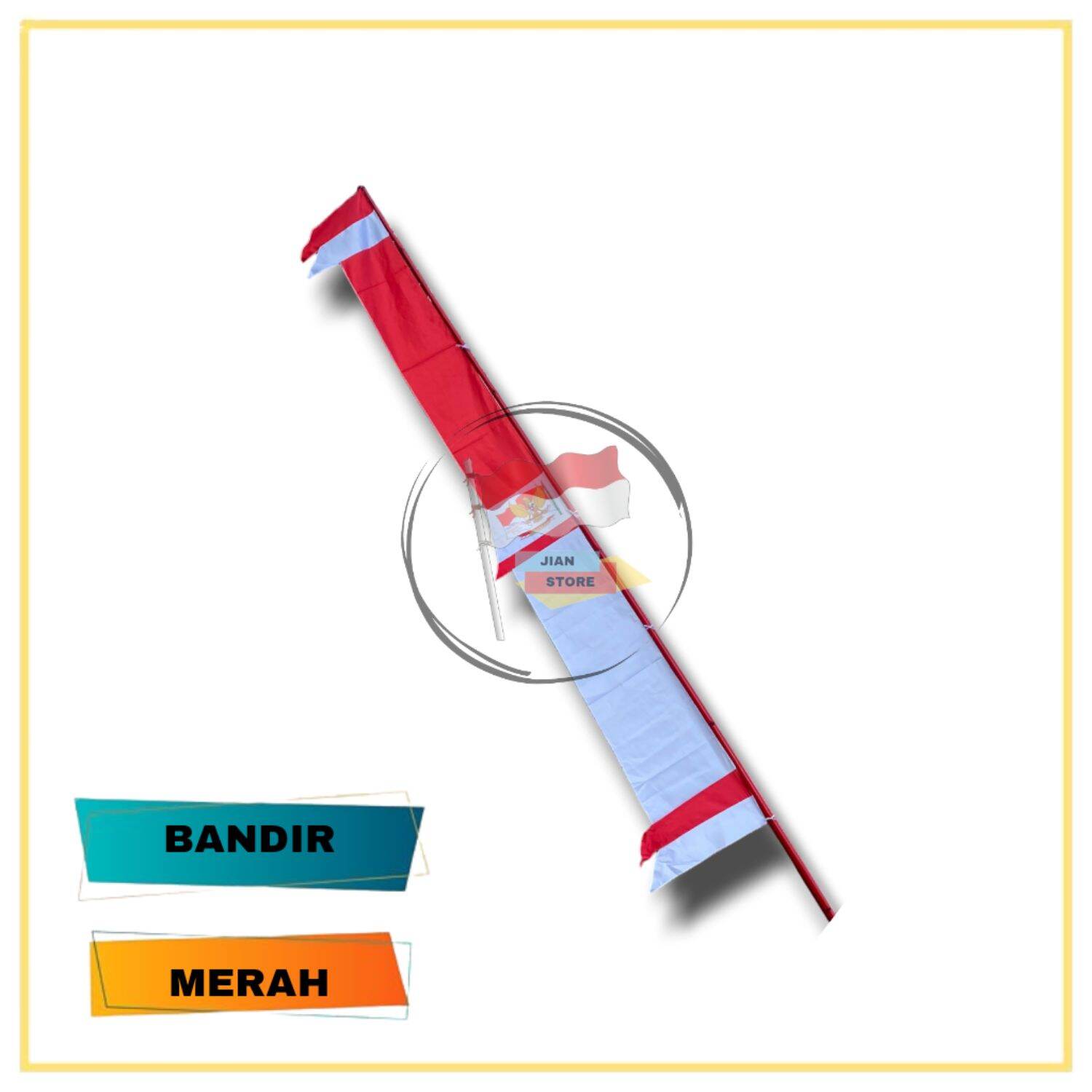 Umbul-Umbul Bendera Merah Putih Bandir Soekarno Jumbo Panjang 3 Meter | Lazada Indonesia