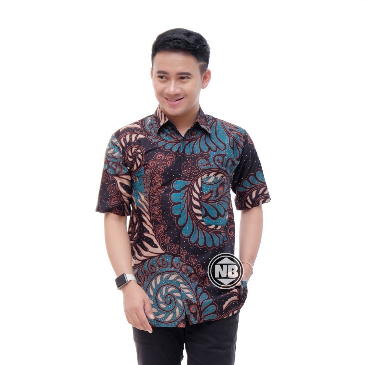 Batik Alina Atasan Batik Couple Batik Kerja Wanita Pria Batik Modern ...