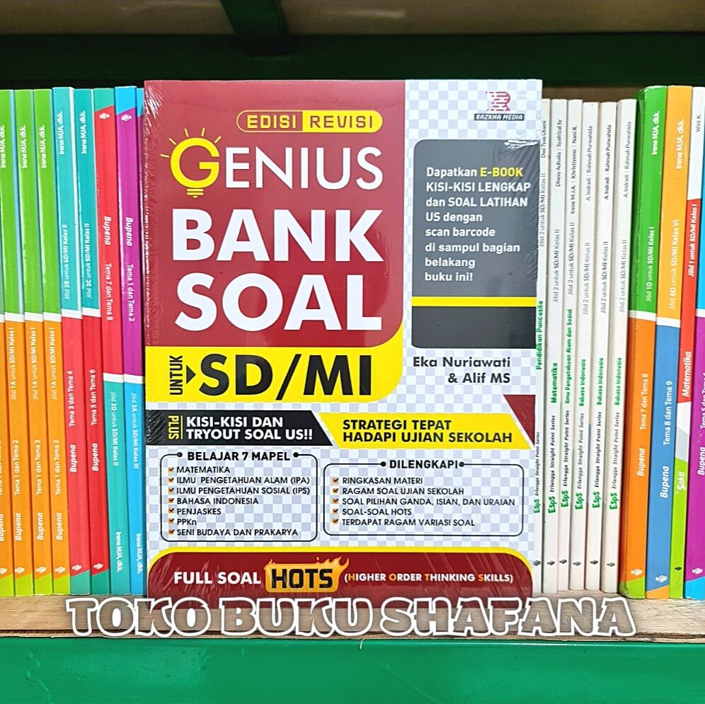 Terbaru Buku Genius Bank Soal Untuk SD / MI Edisi Revisi Terbaru Razkha ...
