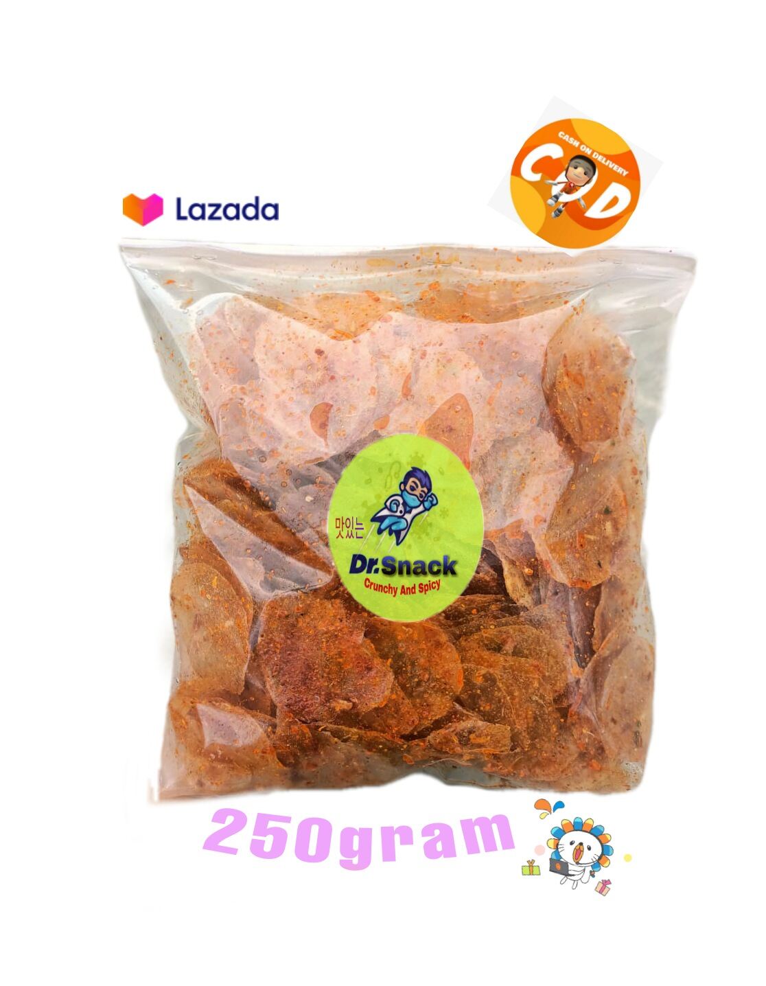 cemilan keripik kaca 250gram / cemilan pedas / kripik kaca / camilan ...