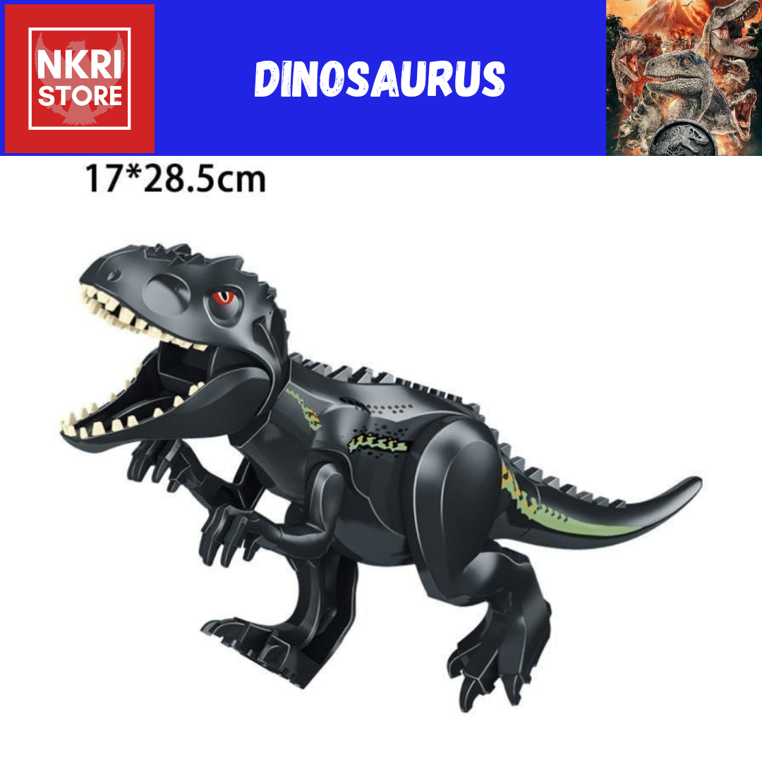 Mainan lego dinosaurus Trex hitam besar Dino bricks figure berkualitas ...