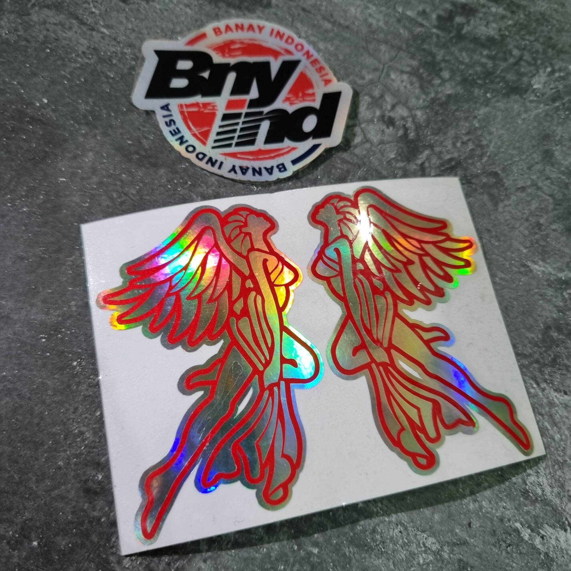 STICKER Stiker PERI WANITA BERSAYAP Cutting | Lazada Indonesia