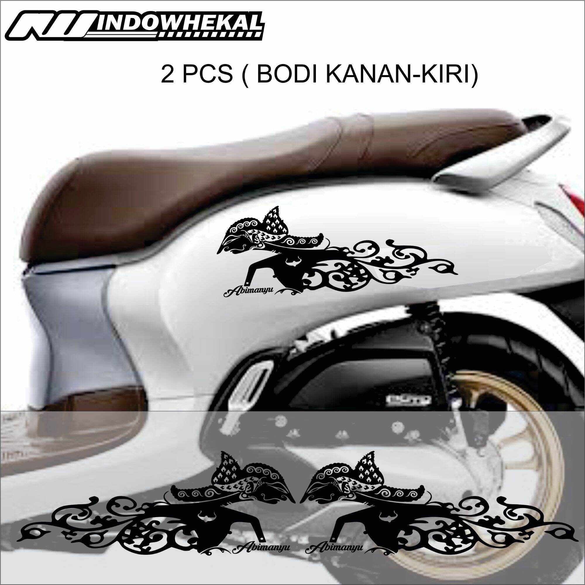 STIKER CUTTING STICKER WAYANG ABIMANYU UNTUK BODI MOTOR/MOBIL | Lazada ...
