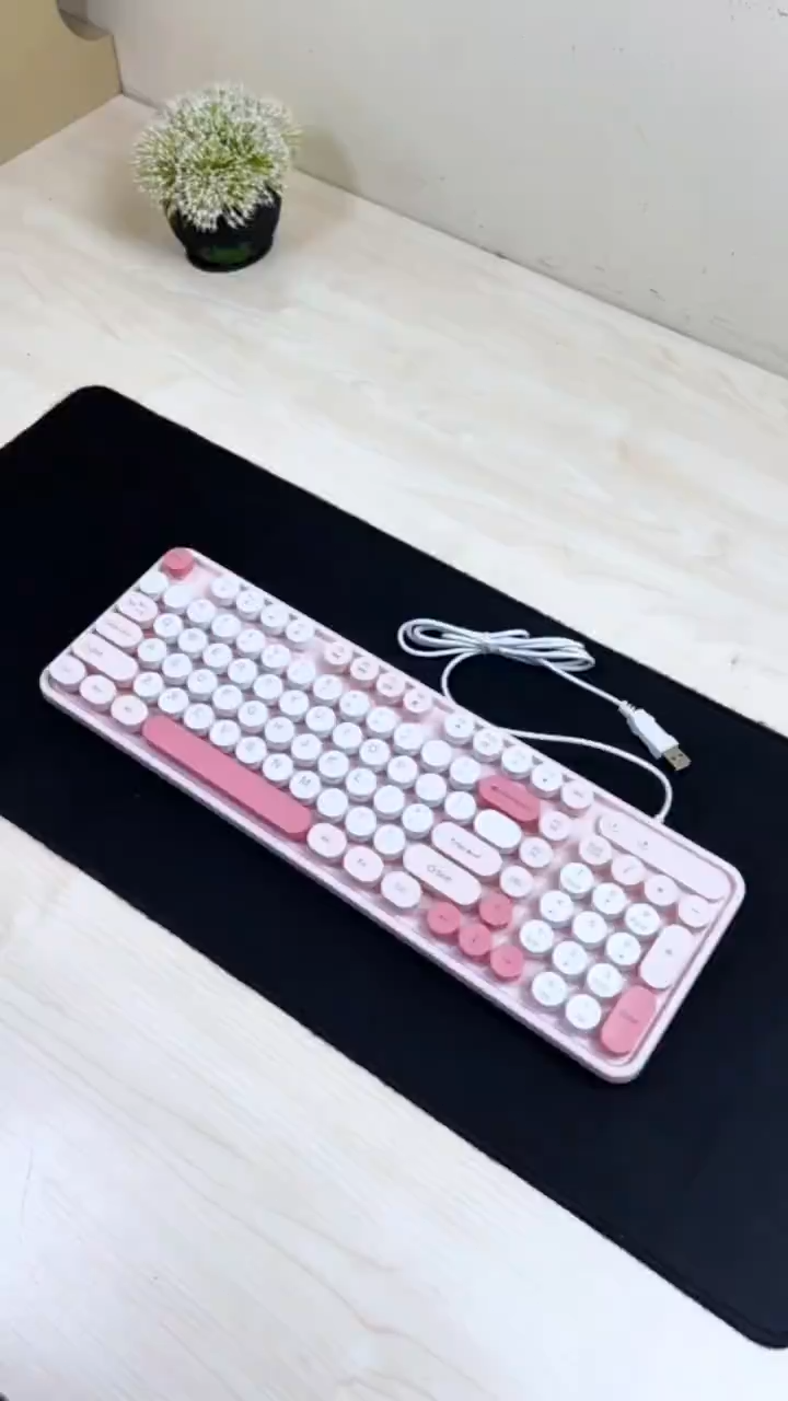 OLYPS Keyboard Kabel USB Portable 98 Keys Tuts Bulat Keyboard Bass ...