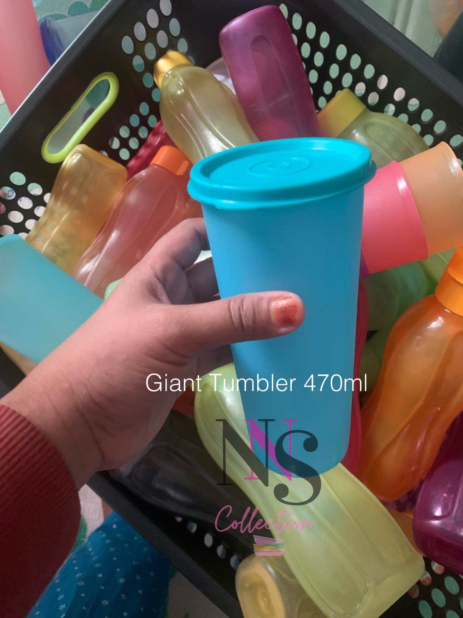 Giant Tumbler Second 470ml Tupperware Original Gelas Minum Tumbler ...