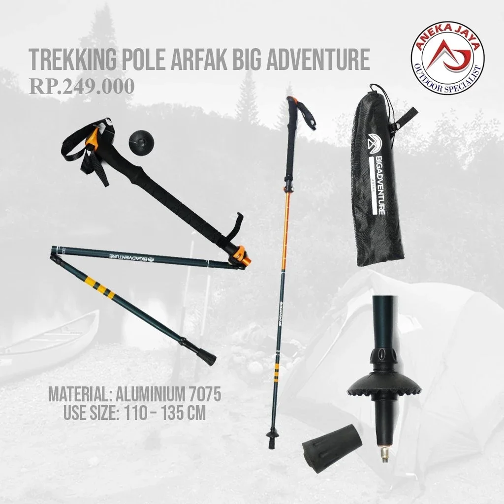 TREKKING POLE LIPAT ARFAK BIG ADVENTURE | Lazada Indonesia